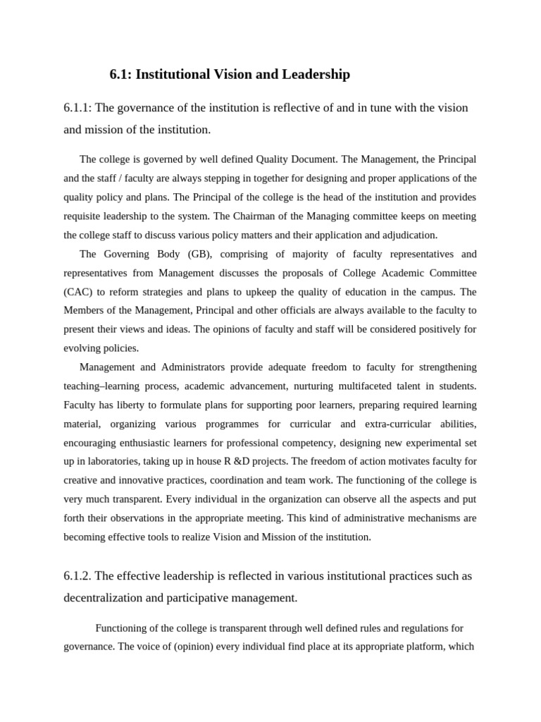 Institutional Leadership and Governance Strategies | PDF | Audit | Expense