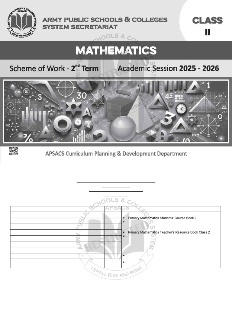 Class II Maths Second Term Cold & Warm Region | PDF | Shape ...