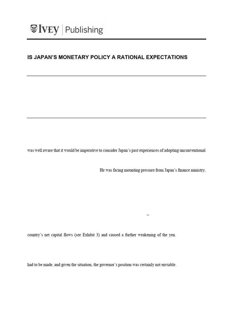 Japan's Monetary Policy Dilemma 2023 | PDF | Inflation | Deflation