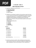 Hire Purchase Excel Calculation Guide | PDF | Interest | Present Value