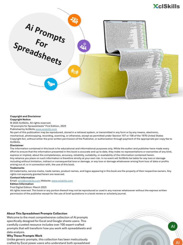 AI Prompts for Excel & Google Sheets | PDF | Microsoft Excel ...