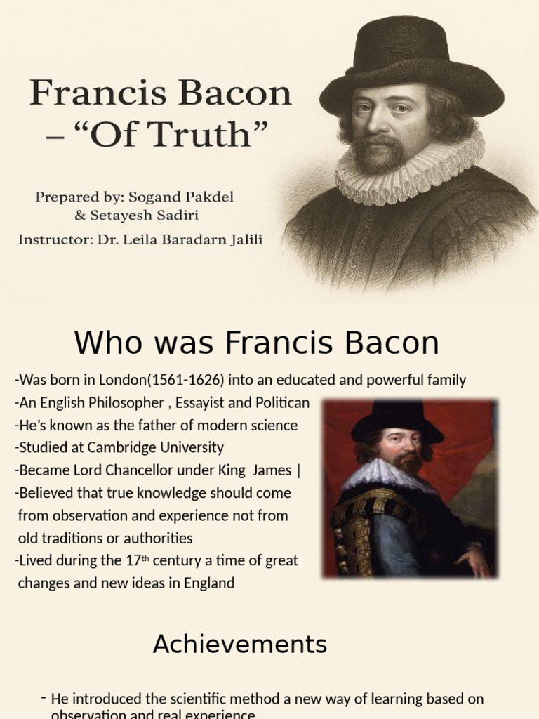 Francis Bacon: Father of Modern Science | PDF
