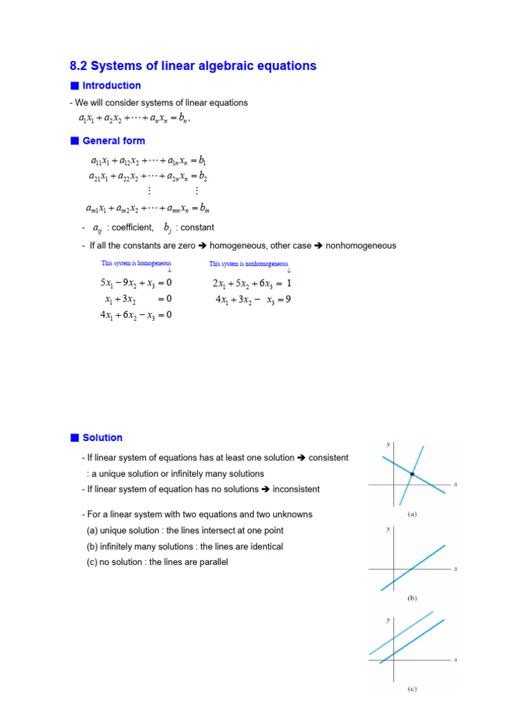 Linear Algebra: Solving Systems of Equations | PDF | Numerical Analysis ...