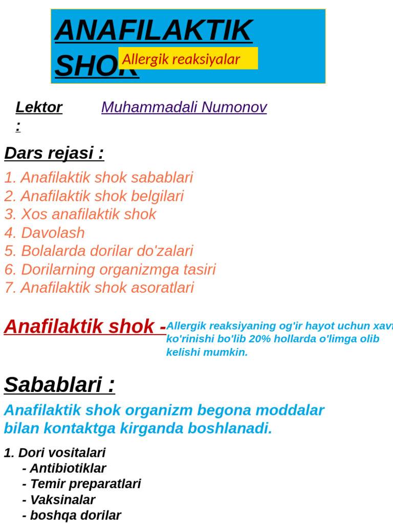 Anafilaktik Sho-Wps Office | PDF