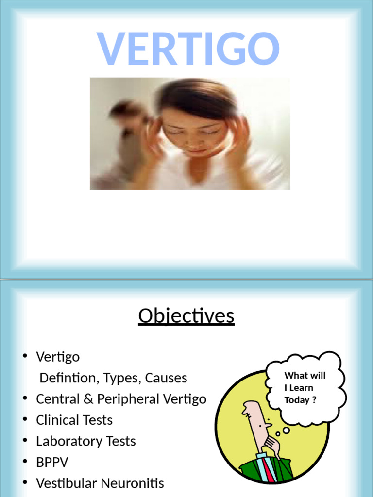 Vertigo 150822143555 Lva1 App6892 | PDF | Vertigo | Clinical Medicine