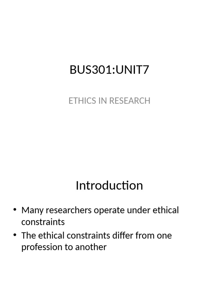 Ethics in Research: Key Principles | PDF | Informed Consent | Consent