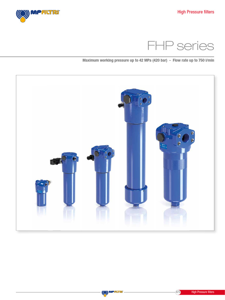 High Pressure Filter Sizing Guide | PDF | Valve | Filtration