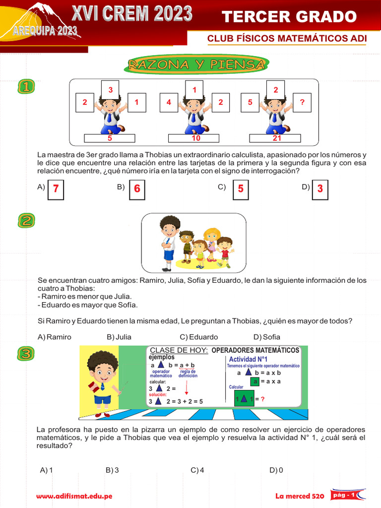 Examen Crem 2023 3er Grado-1 | PDF | Geometría Elemental