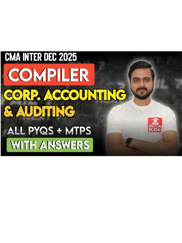 Corporate Accounts & Auditing Compiler | PDF | Expense | Audit