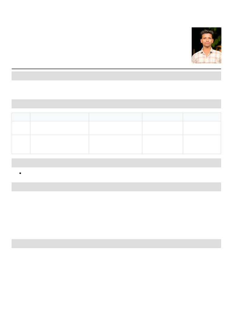 Curriculum Vitae: Rajesh Behera | PDF