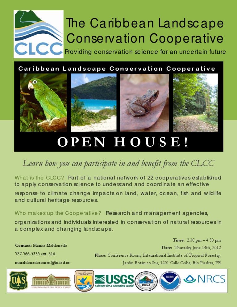 Caribbean Landscape Conservation Open House | PDF