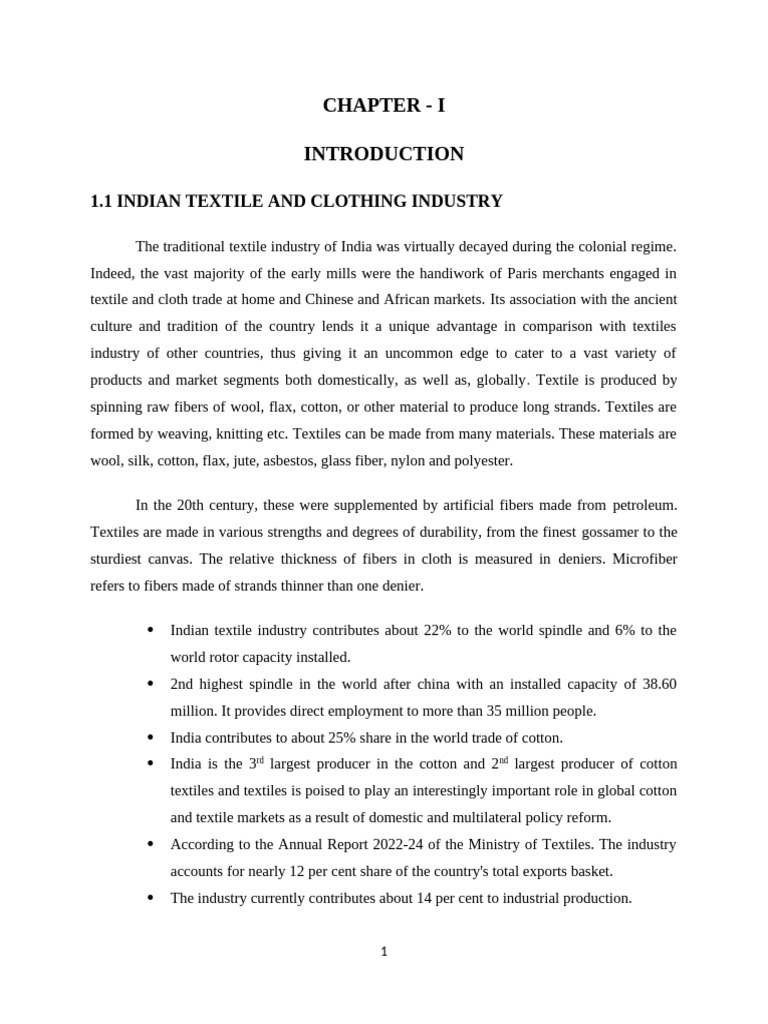 Overview of India's Textile Industry | PDF | Knitting | Yarn