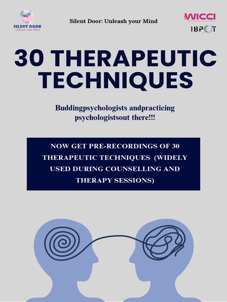 30 Essential Therapeutic Techniques | PDF | Psychological Schools | Therapy
