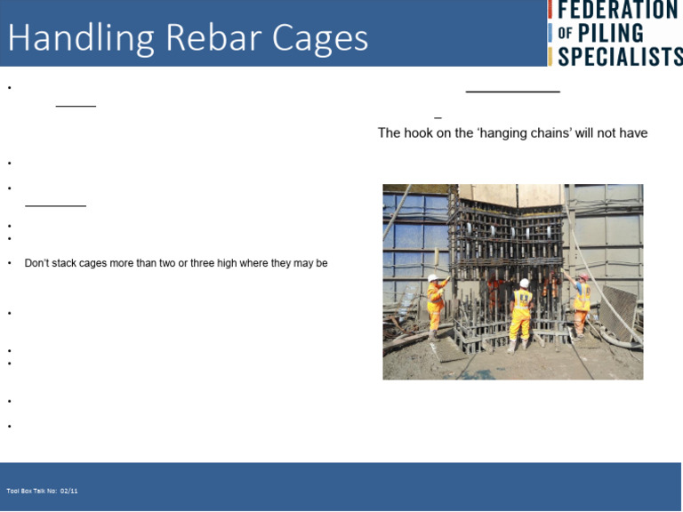 Handling Rebar Cages | PDF