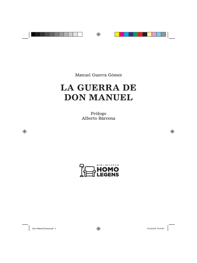 Primeras Páginas La Guerra de Don Manuel | PDF