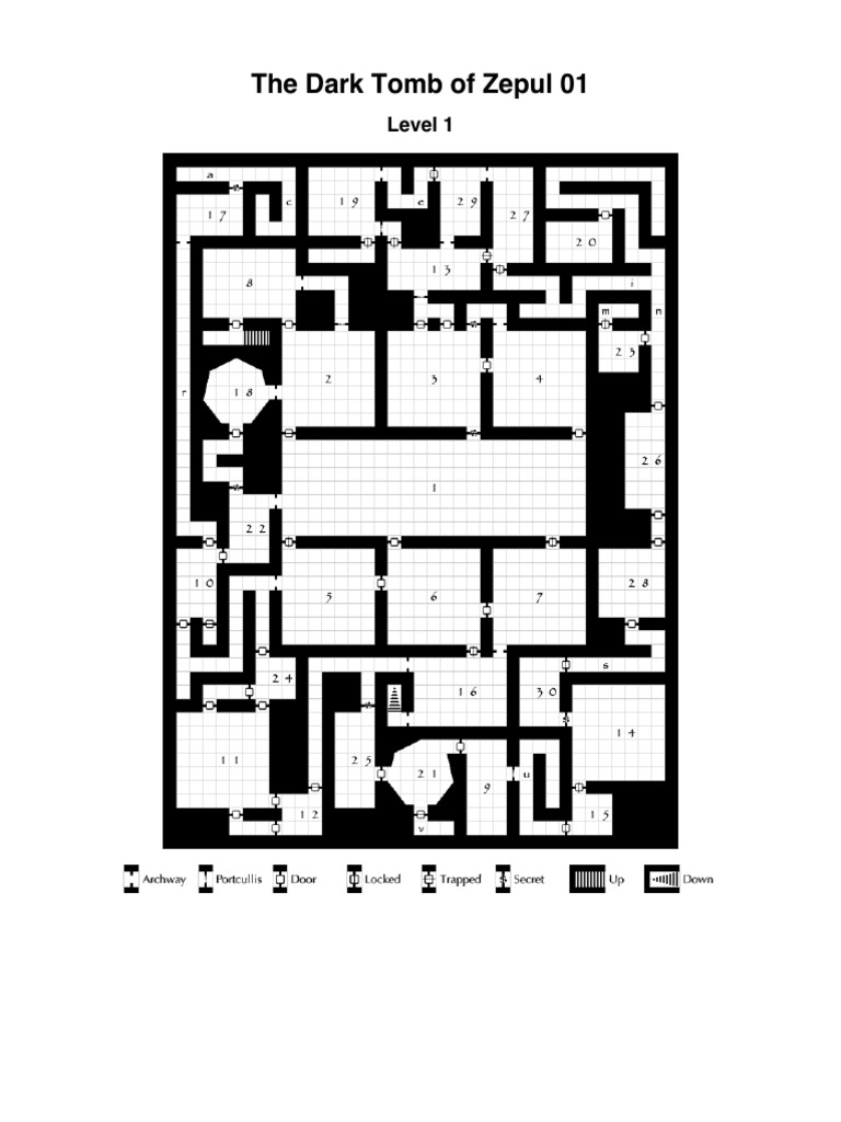 The Dark Tomb of Zepul 01 | PDF | Door