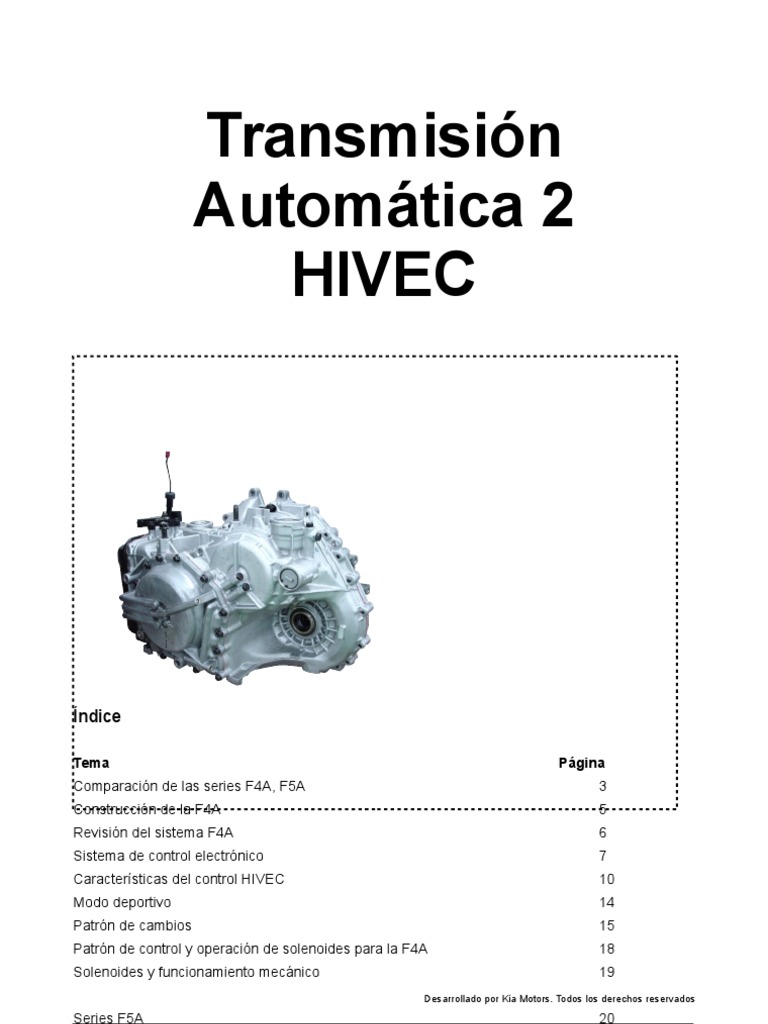 Hivec 2 Textbook | PDF | Transmisión automática | Transmisión (Mecánica)