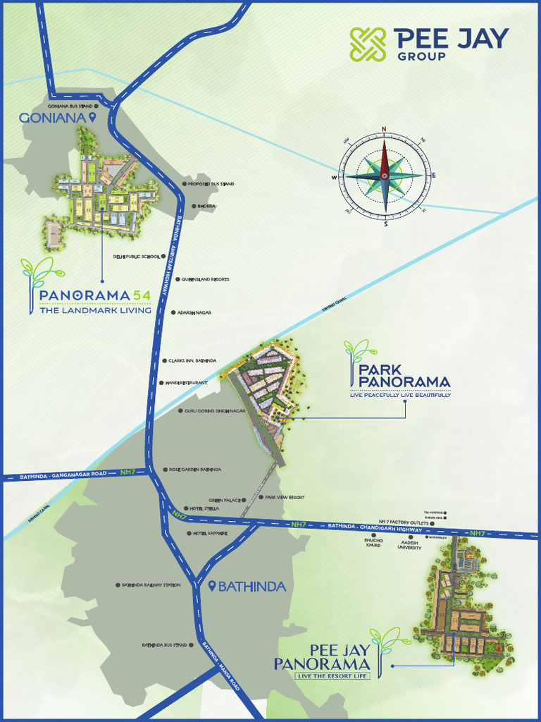 Peejay Panorama Location Map A3 | PDF