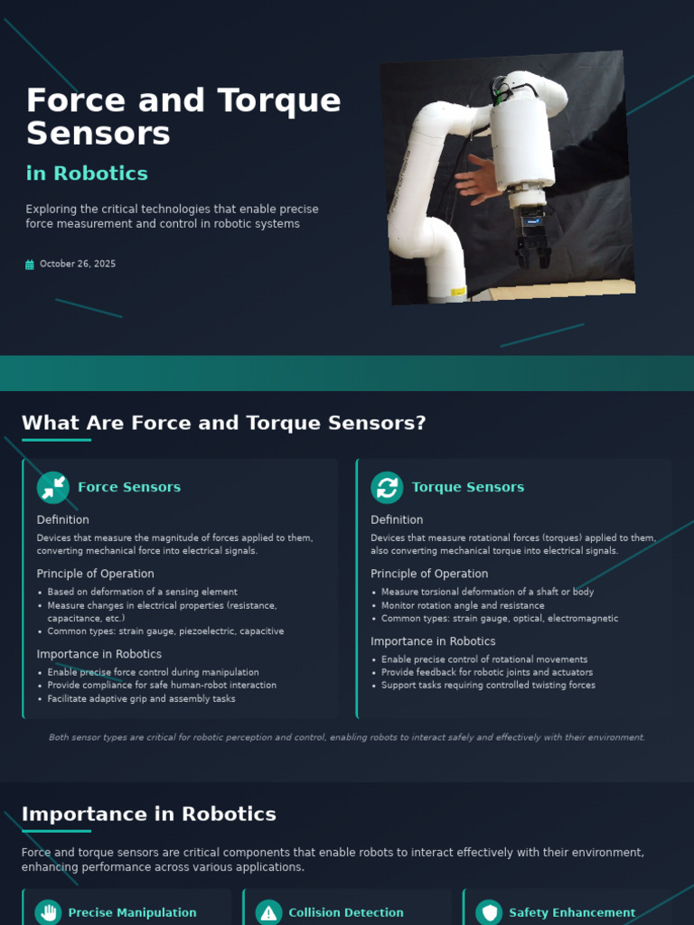 Force and Torque Sensors in Robotics | PDF | Robotics | Sensor