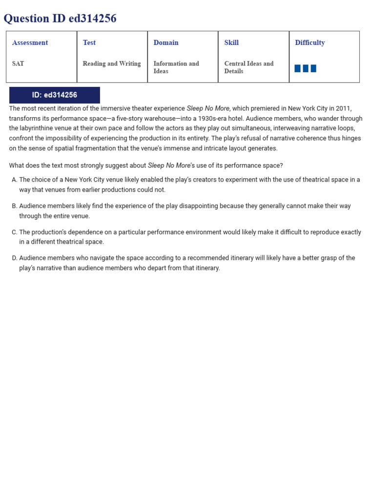 SAT Suite Question Bank - 2 | PDF