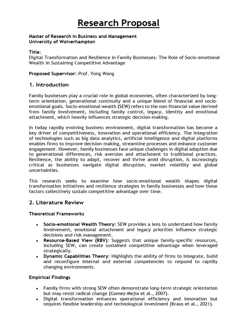 Research Proposal - Gurpreet Kaur (UOW) | PDF | Psychological ...