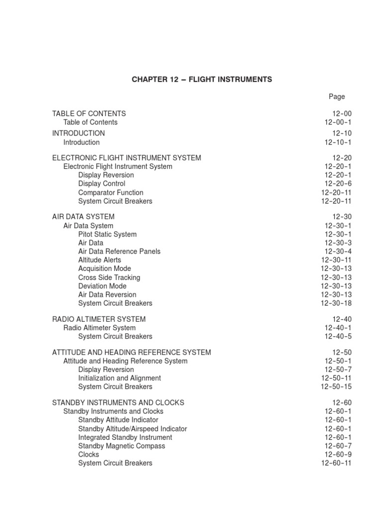 CRJ-200 Flight Instrument Systems Overview | PDF | Airspeed | Aerospace