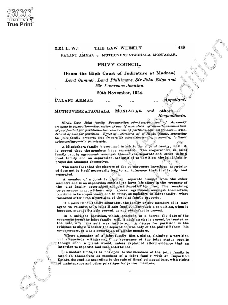 Palani Ammal v. Muttuventakachala | PDF