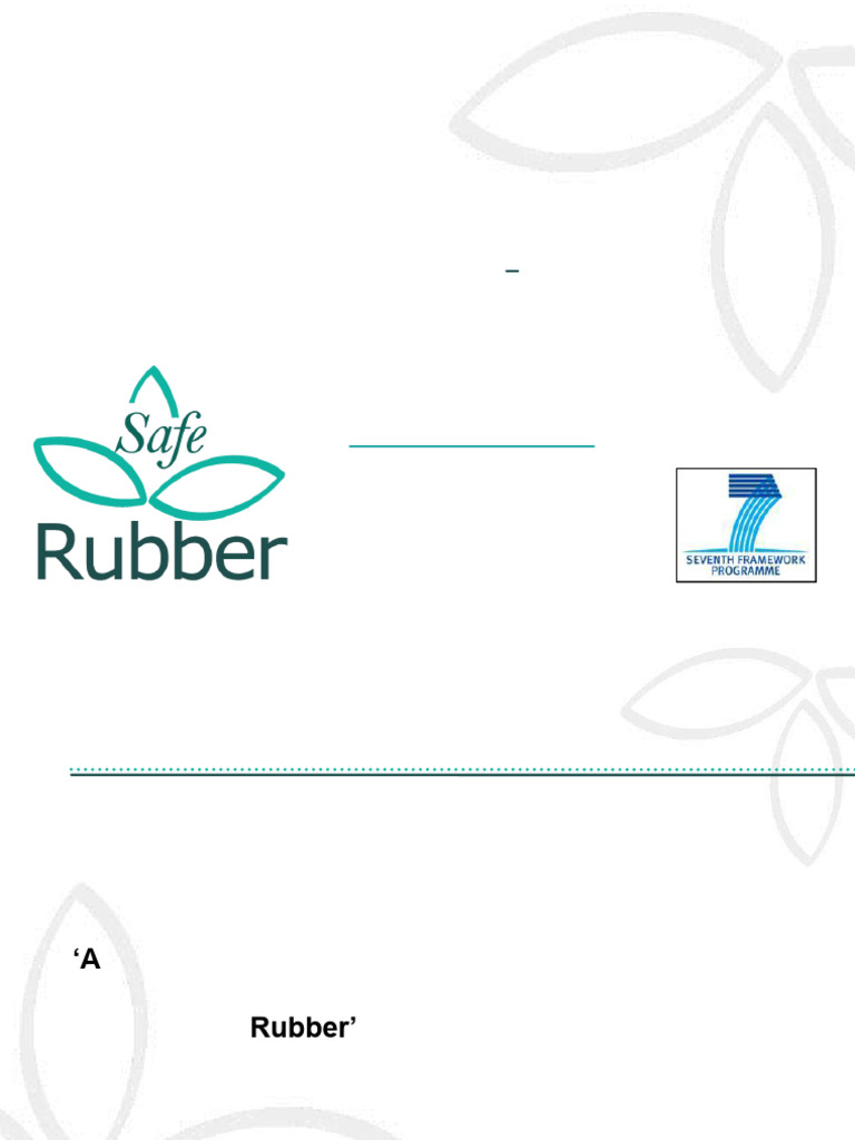 Safer Alternatives for Chloroprene Rubber | PDF | Quantitative ...