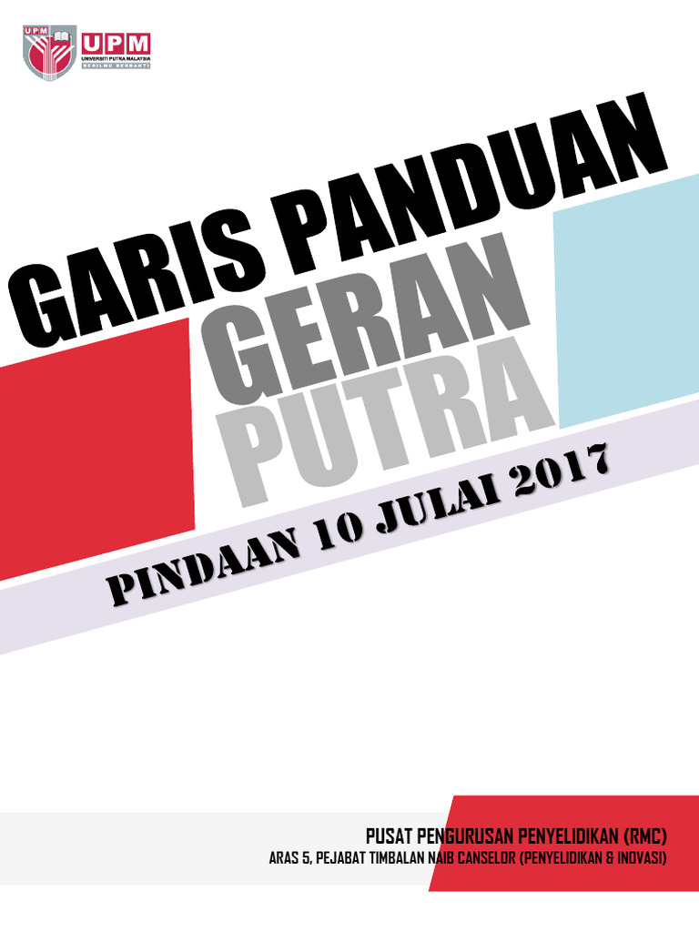 Geran Putra_garis Panduan | PDF