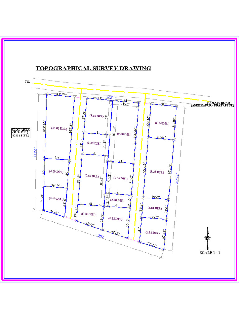 Area Survey Drawing Fit-Model | PDF
