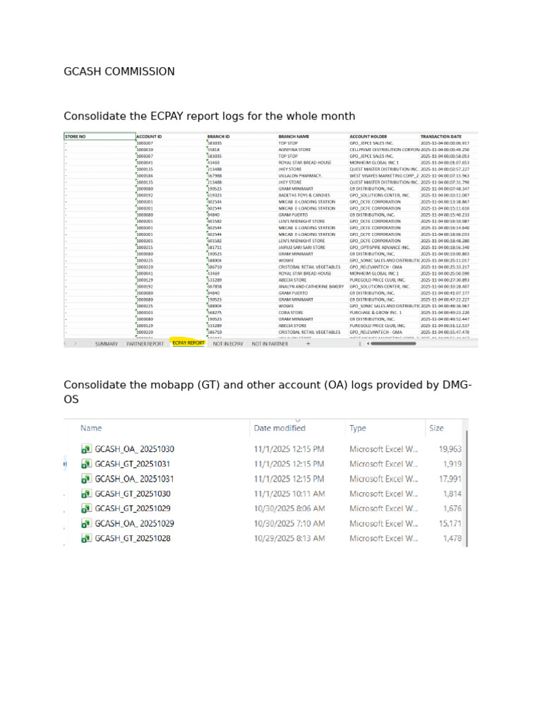 Gcash Commission Process Flow | PDF