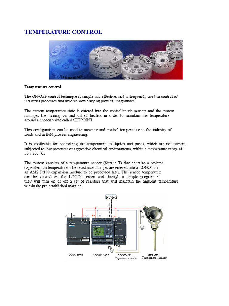 Industrial Temperature Control Systems | PDF | Electromagnetism ...