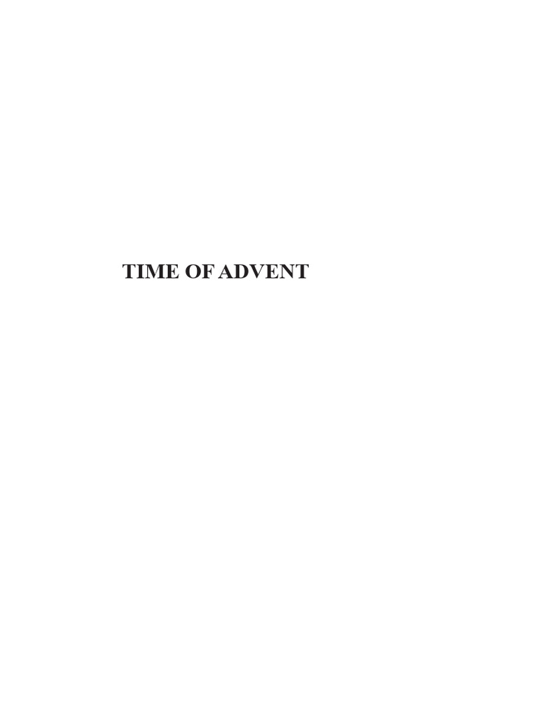 Advent Season Scripture Readings | PDF | Mary, Mother Of Jesus | Jesus