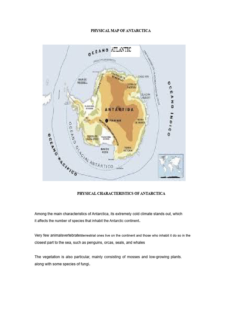 PHYSICAL MAP OF ANTARCTICA | PDF