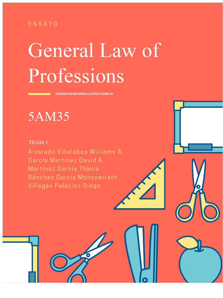 General Law of Professions - Team 3 | PDF