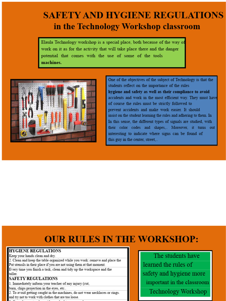 Workshop Safety and Hygiene Guidelines | PDF | Safety