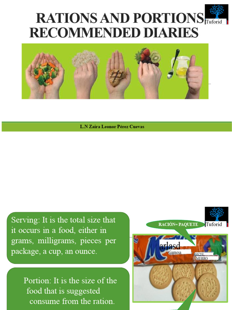 Recommended Food Portions Guide | PDF | Foods | Nutrition