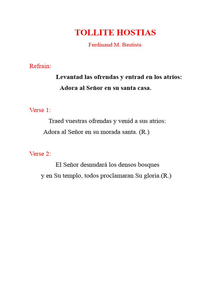 Levanten Ofrendas | PDF