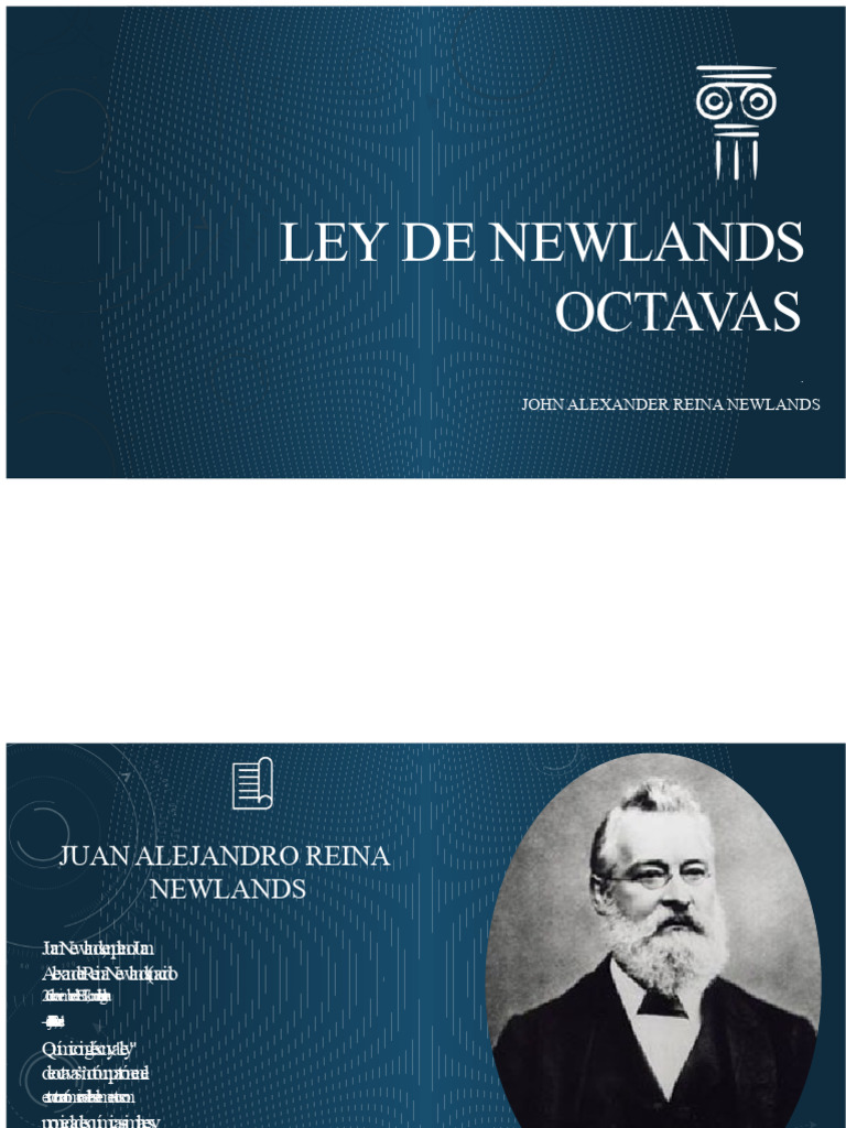 La Ley de Octavas de Newlands | PDF