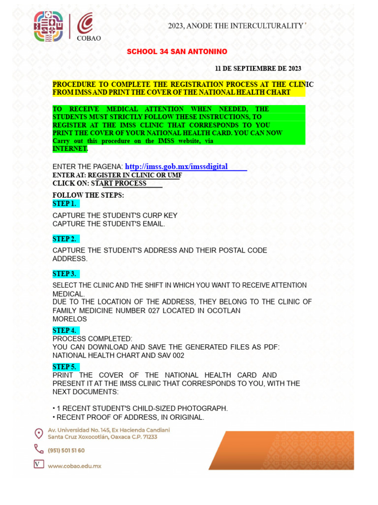 IMSS Card Cover Printing. | PDF