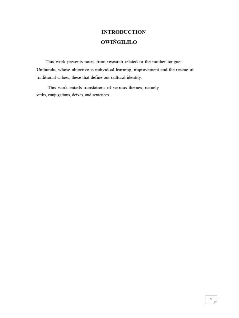 Portuguese and Umbundu Verbs. Tales | PDF | Semantics | Syntax