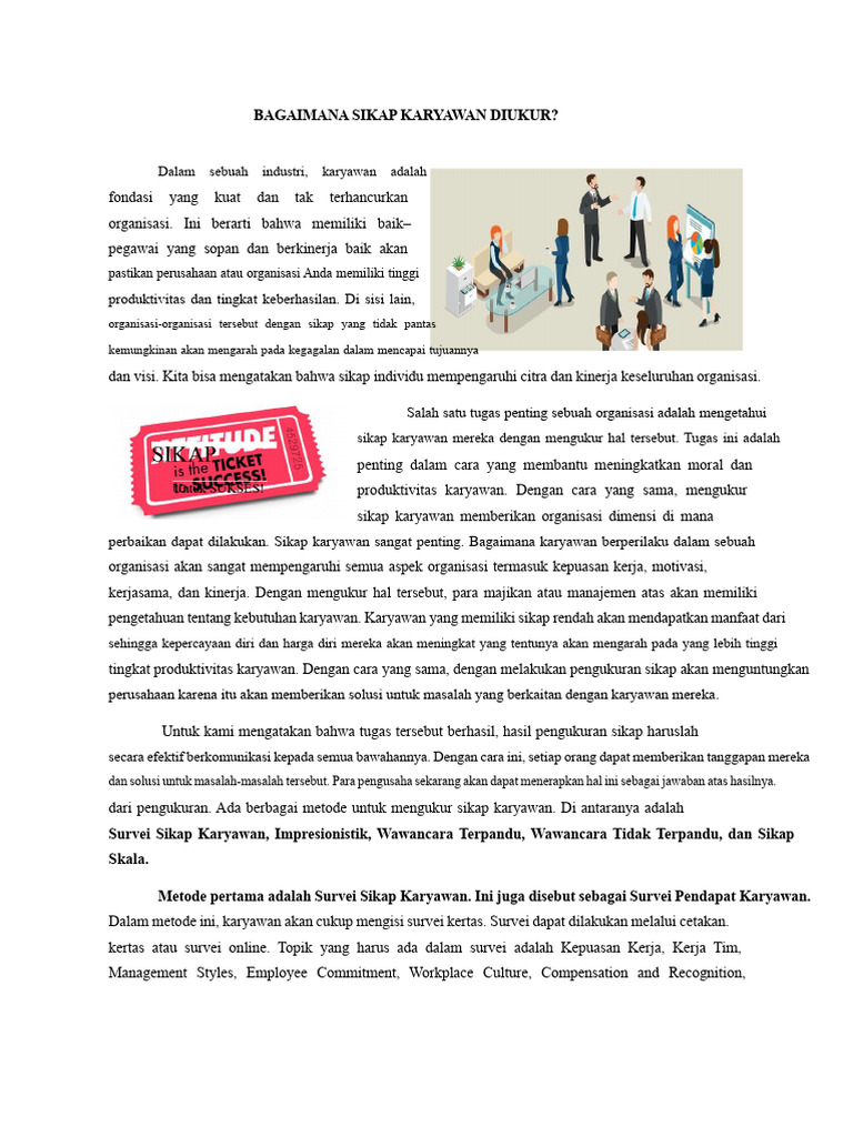 Sikap Karyawan | PDF