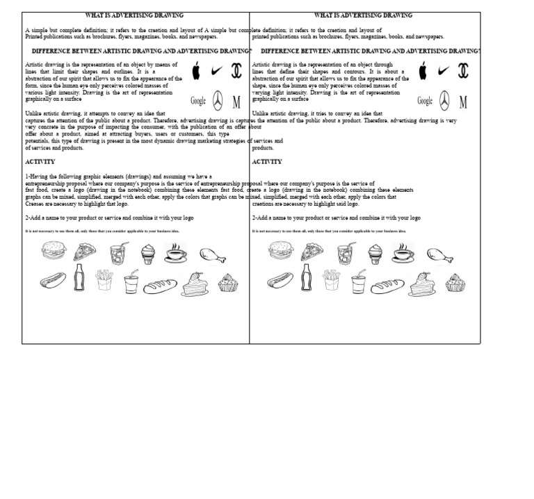 Understanding Advertising Drawing Basics | PDF | Drawing | Advertising