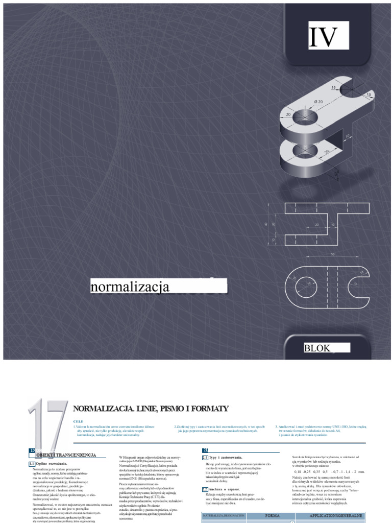 Temat 17 Rysunek Techniczny 1obachillerato Sandoval | PDF