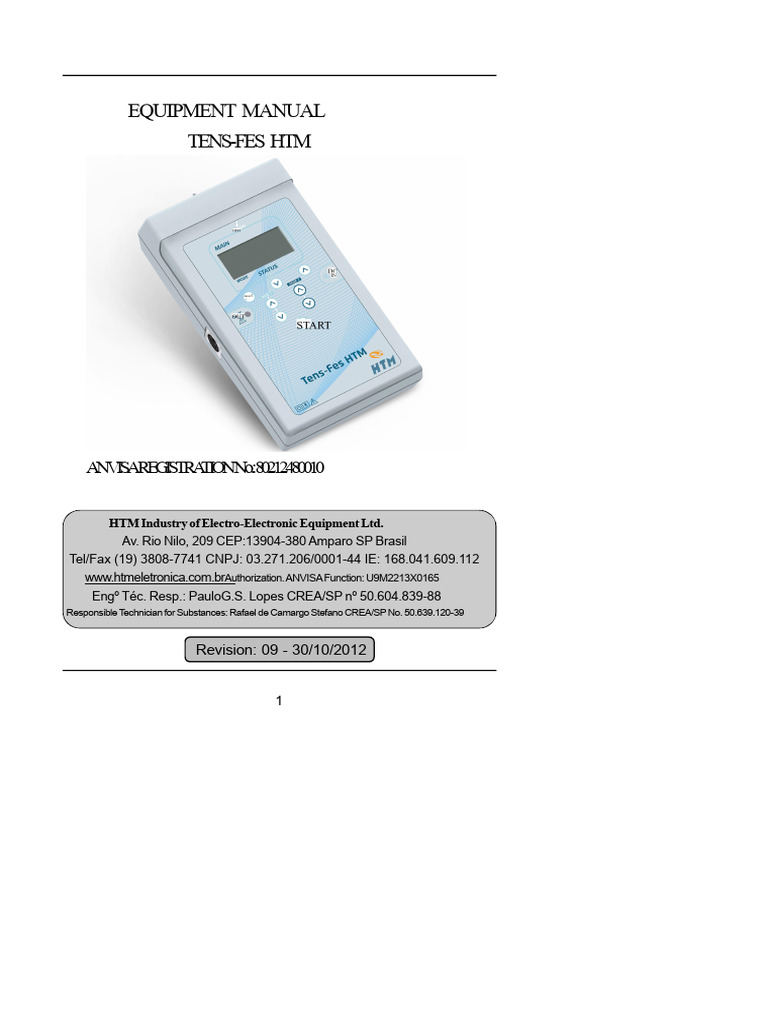 MANUAL-TENS-FES-HTM.pdf | PDF | Pain