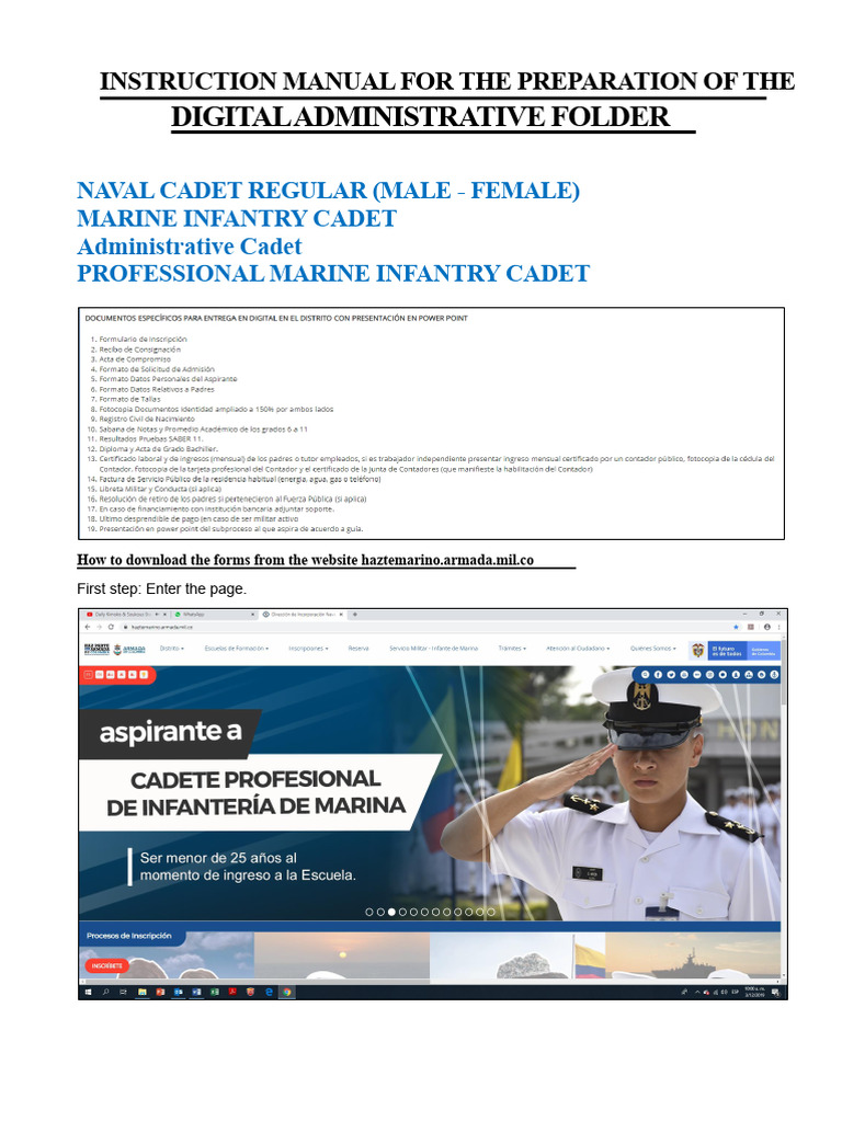 Instruction Manual For The Preparation of The Digital Administrative ...