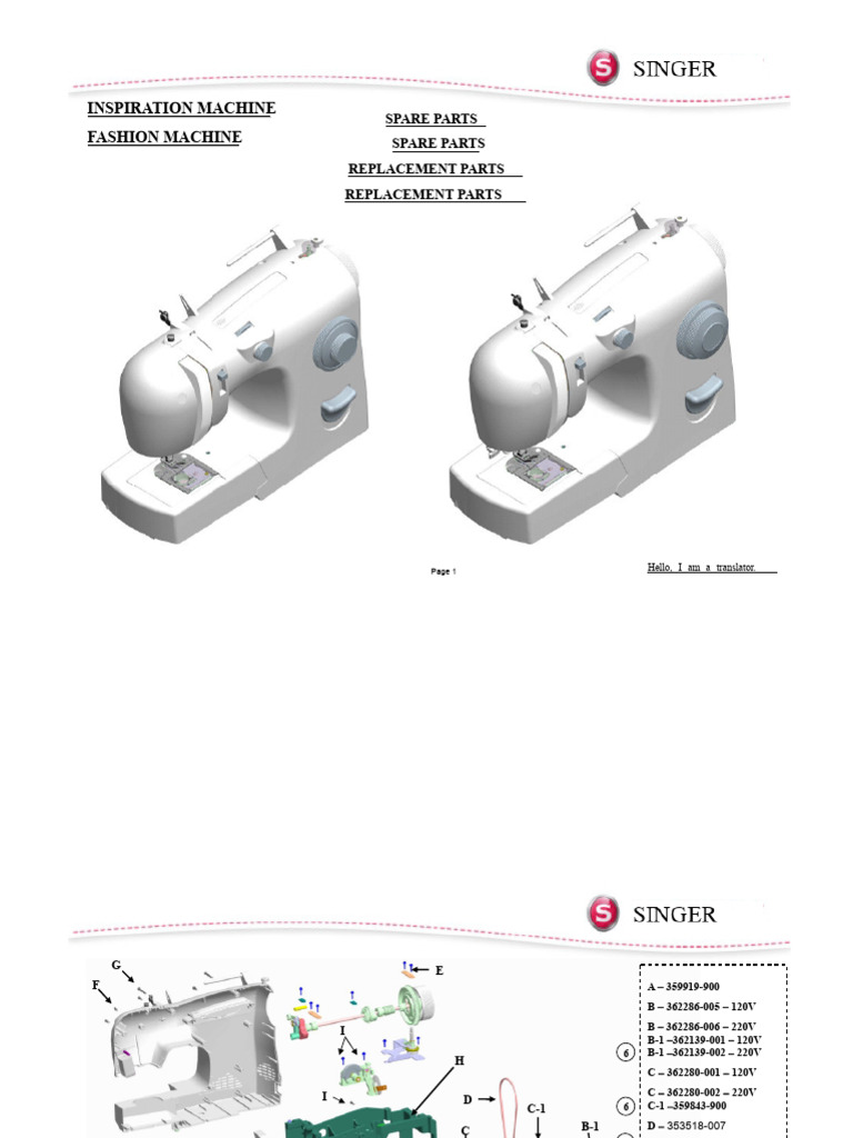 Singer Domestic Machine Fashion 4205 4210 4212 4220 | PDF | Rotation ...