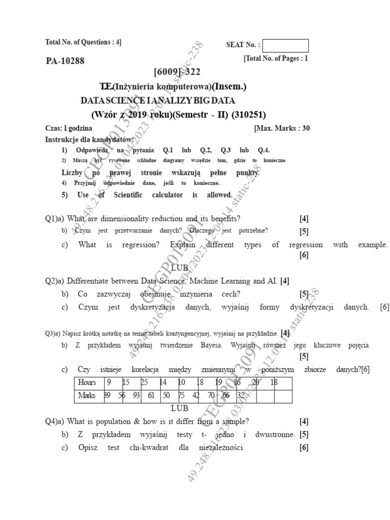 DSDBA Sppu Dsbda QP | PDF