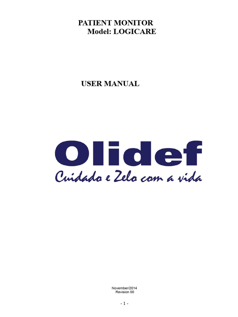 Logicare Patient Monitor User Manual | PDF | Carbon Dioxide ...