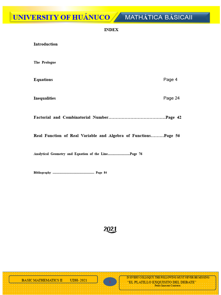 BASIC MATHEMATICS MODULE II (1) | PDF | Equations | Variable (Mathematics)